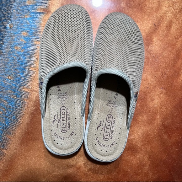 Fly Flot | Shoes | Fly Flot Mesh Slip On Mules Leather Footbed Size 36 ...